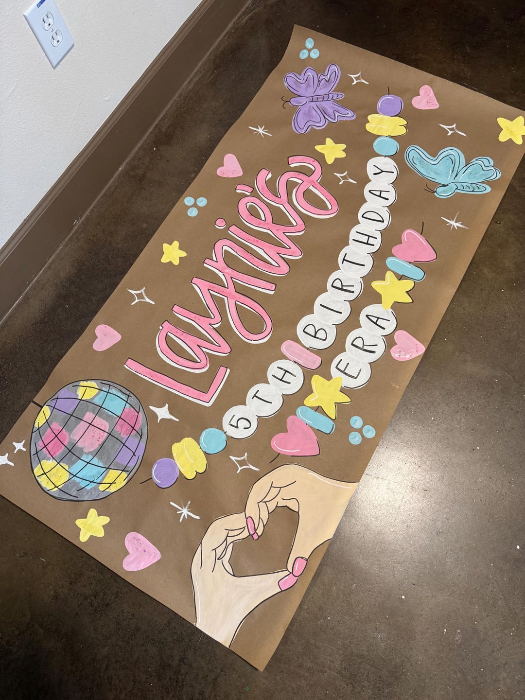 Custom Hand-painted Birthday Party Banner in My Birthday Era Banner ...