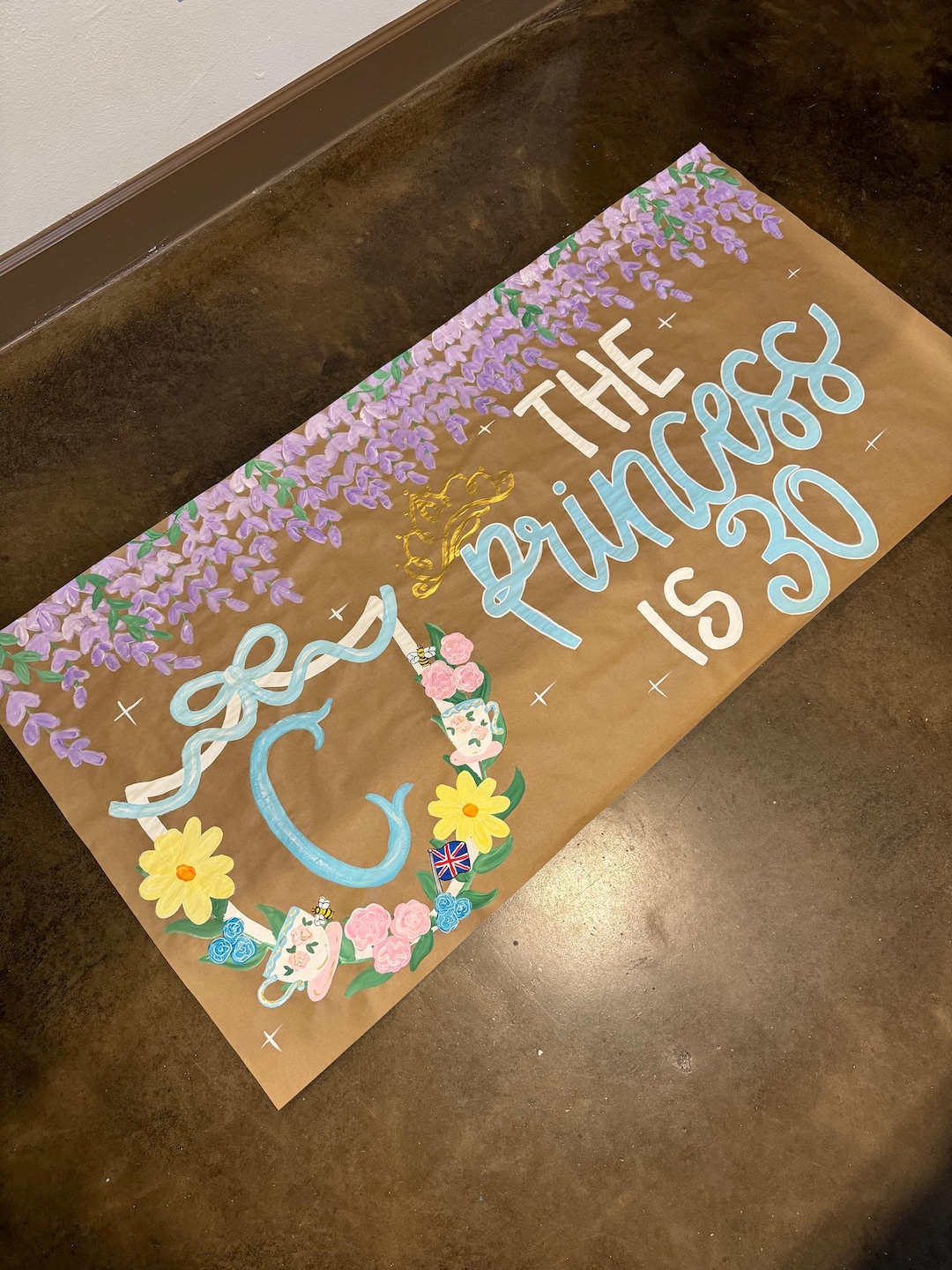 Custom Hand-painted Birthday Party Banner, Bridgerton Party Banner ...