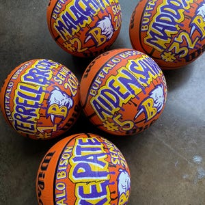 Custom Hand Painted Basketball Player Coach Senior Gift Painted Sports ...