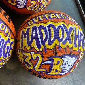 Custom Hand Painted Basketball Player Coach Senior Gift Painted Sports ...