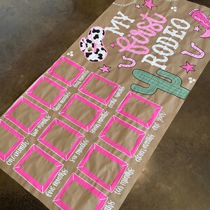 Custom Hand-painted Birthday Party Banner My First Rodeo First Birthday ...