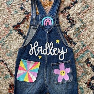 Custom Hand-painted Denim Overalls - Etsy