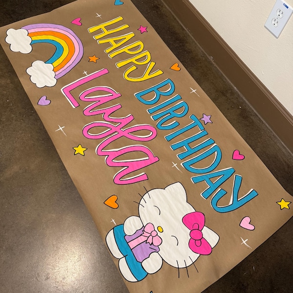 Hello Kittys Banner - Etsy