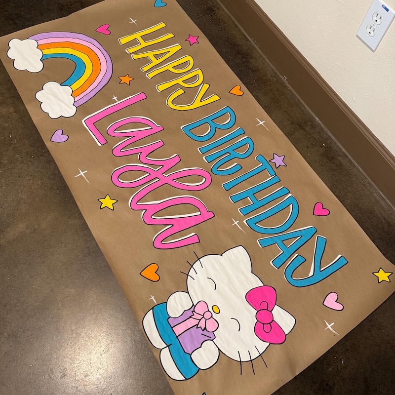 Hello Kittys Banner - Etsy