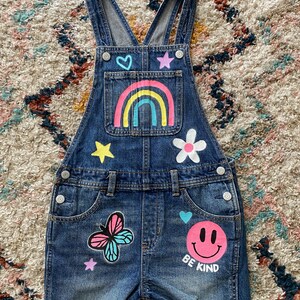 Custom Hand-painted Denim Overalls - Etsy