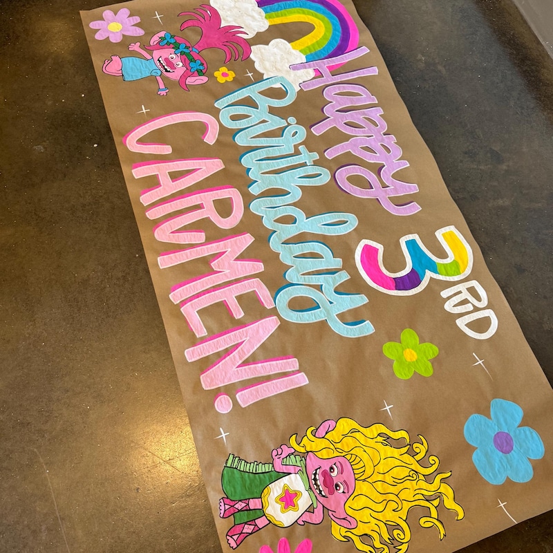 Trolls Backdrop - Etsy