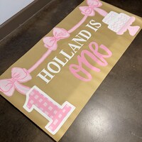 Gingham Painted Banner - Etsy