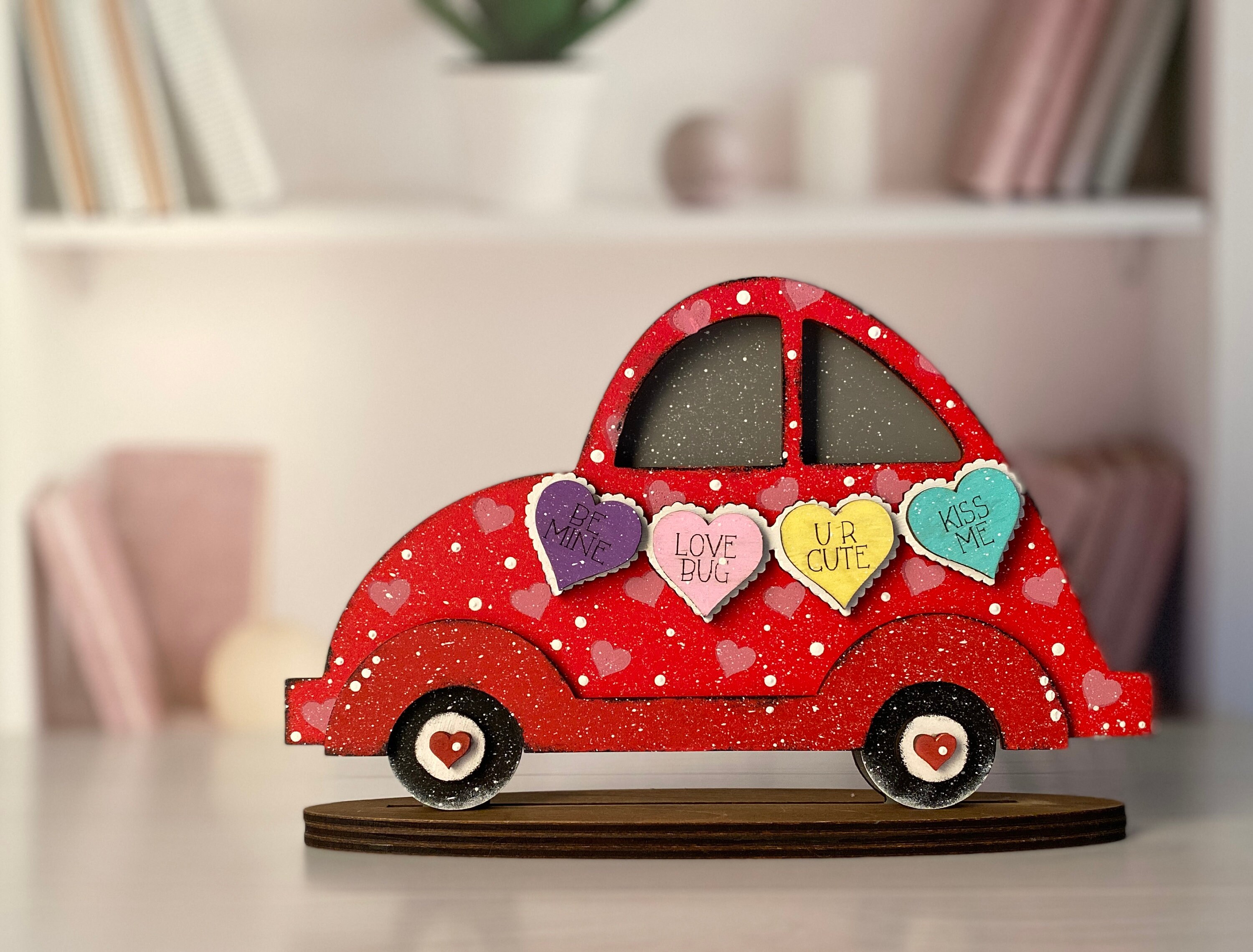 Interchangeable VW Bug Base and Car, VW Bug, Wood, Standing Sign, Home ...