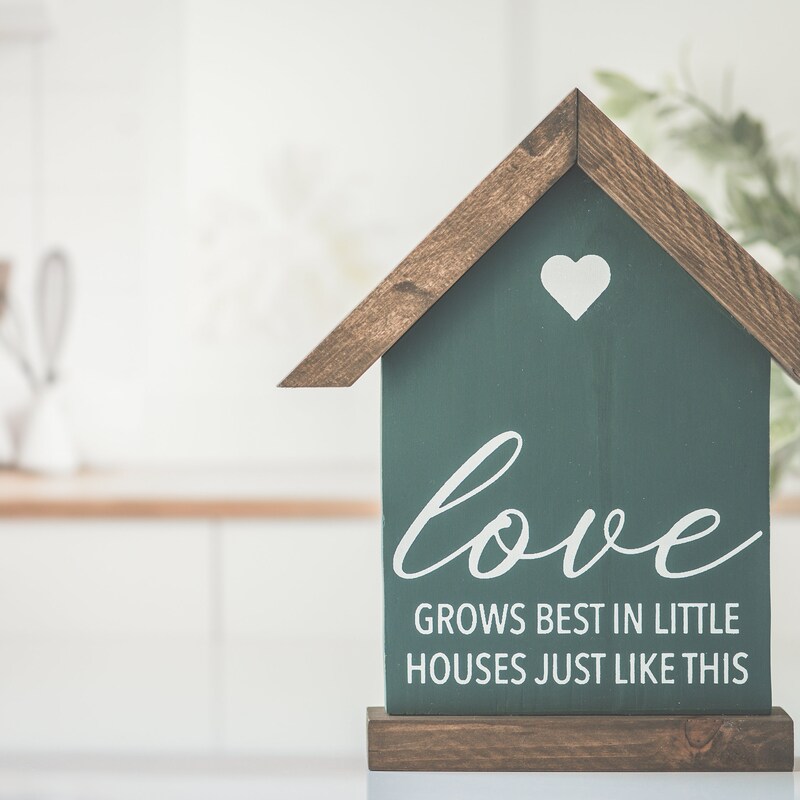House Shaped Sign - Etsy