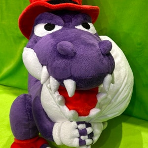 Croco From Mario 15,7” (40 Cm) Plush Toy Crocodile Villain Super Mario ...