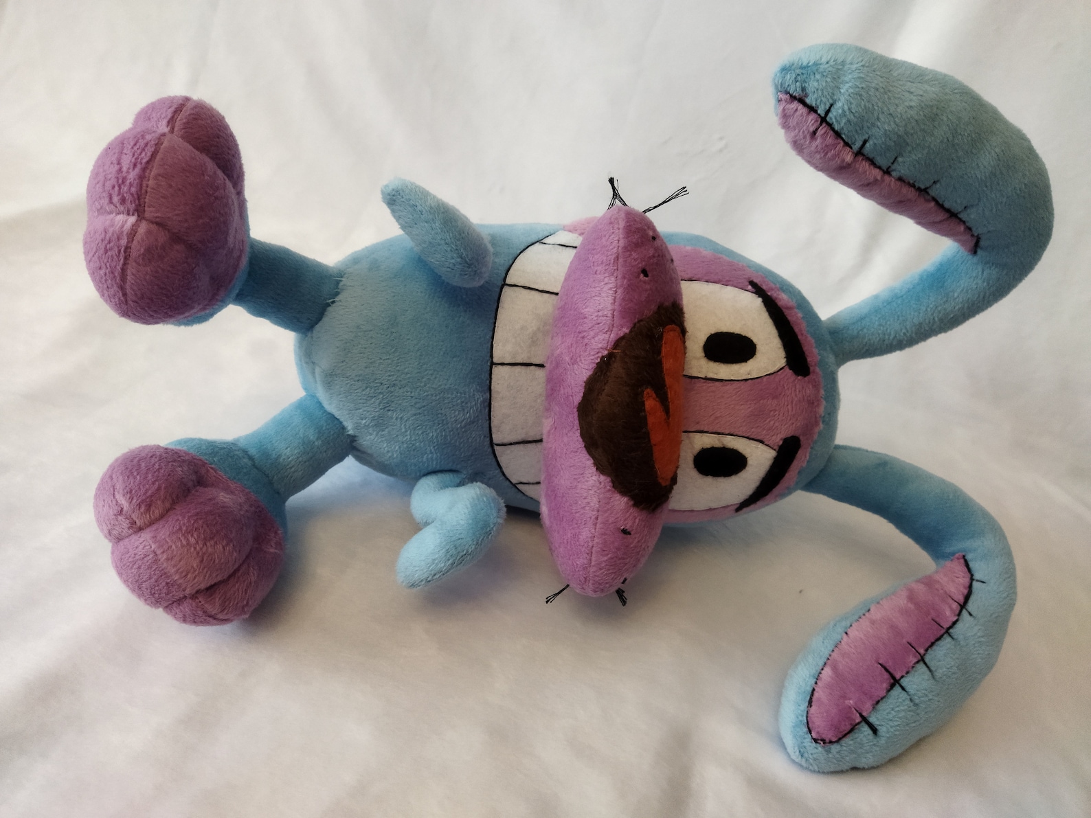 Plush Courage the Cowardly Dog in a Rabbit Costume 9,8″ (25 Cm) Custom ...