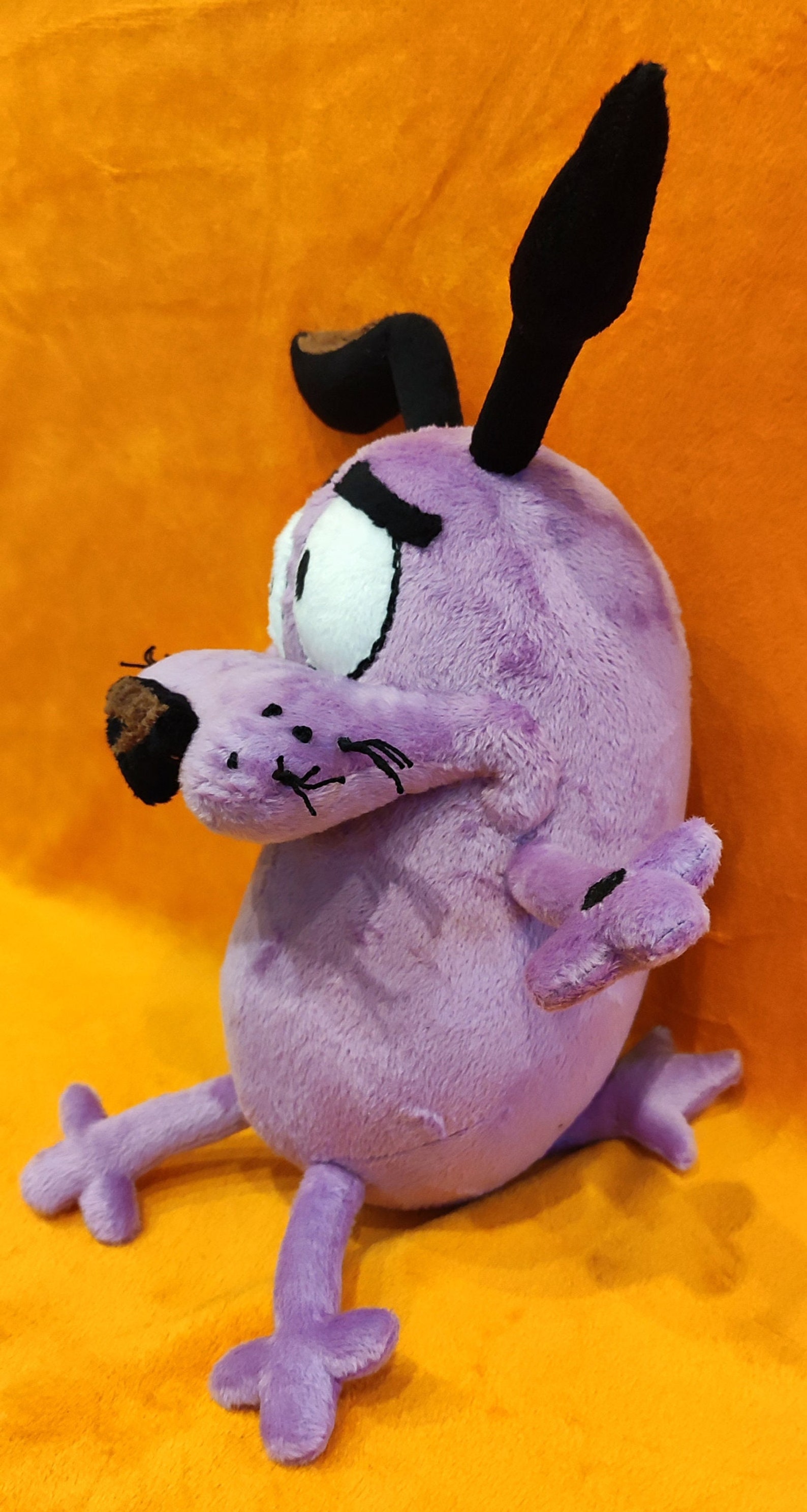 Plush Inspired by the Cartoon Character Courage the Cowardly Dog 9,8 ...