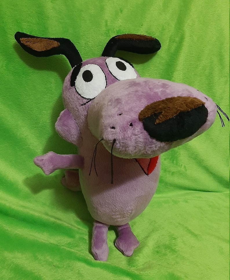 Plush Inspired by the Cartoon Character Courage the Cowardly Dog 13,8 ...