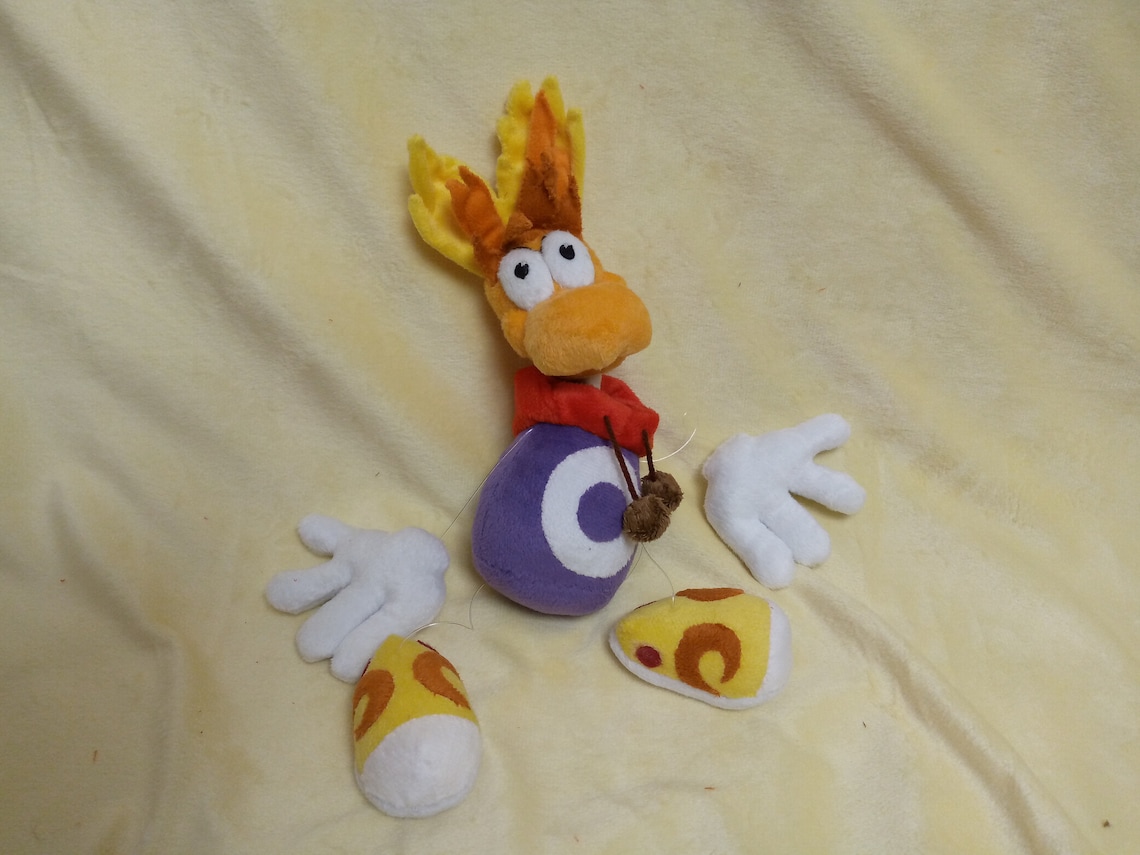 Rayman From the Series Rayman Plush Toy 11.1 28 Cm Handmade - Etsy