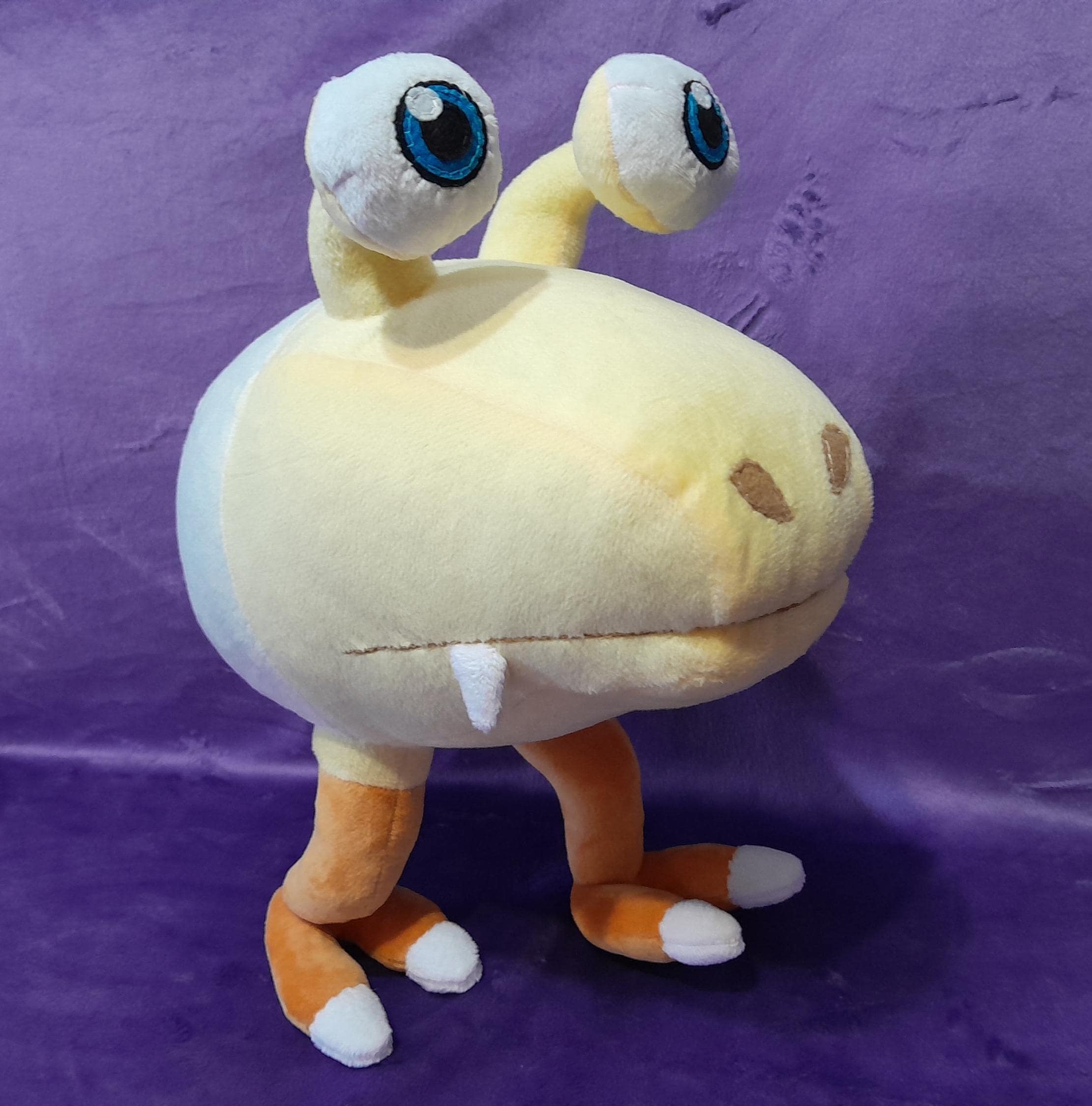 Albino Dwarf Bulborb From Pikmin 4 Height 14,6” (37 Cm) Handmade Plush ...