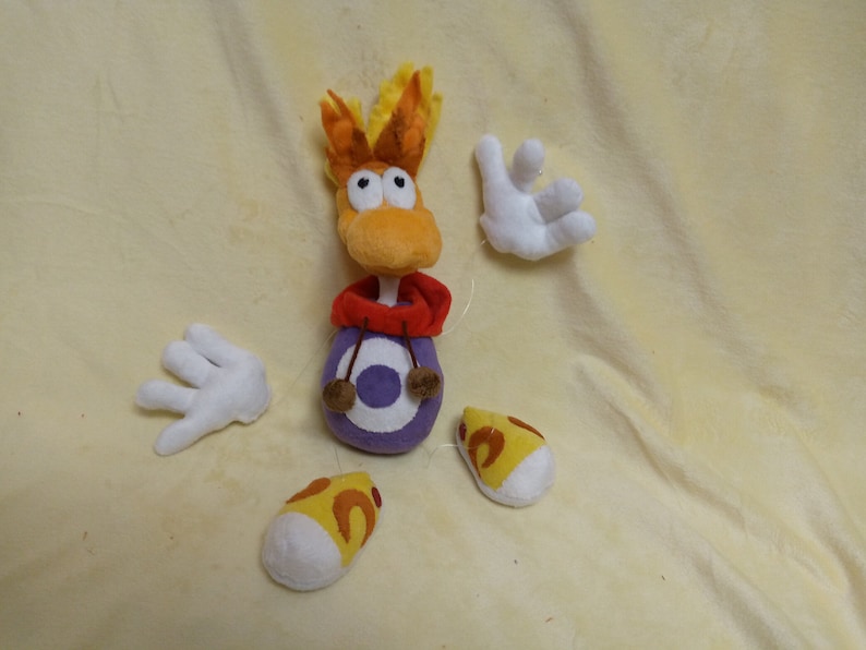 Rayman From the Series Rayman Plush Toy 11.1 28 Cm Handmade - Etsy