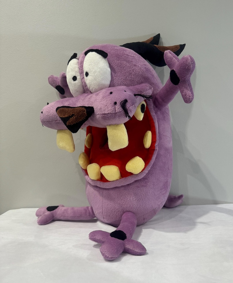 Plush Inspired by the Cartoon Character Courage the Cowardly Dog 17,7 ...