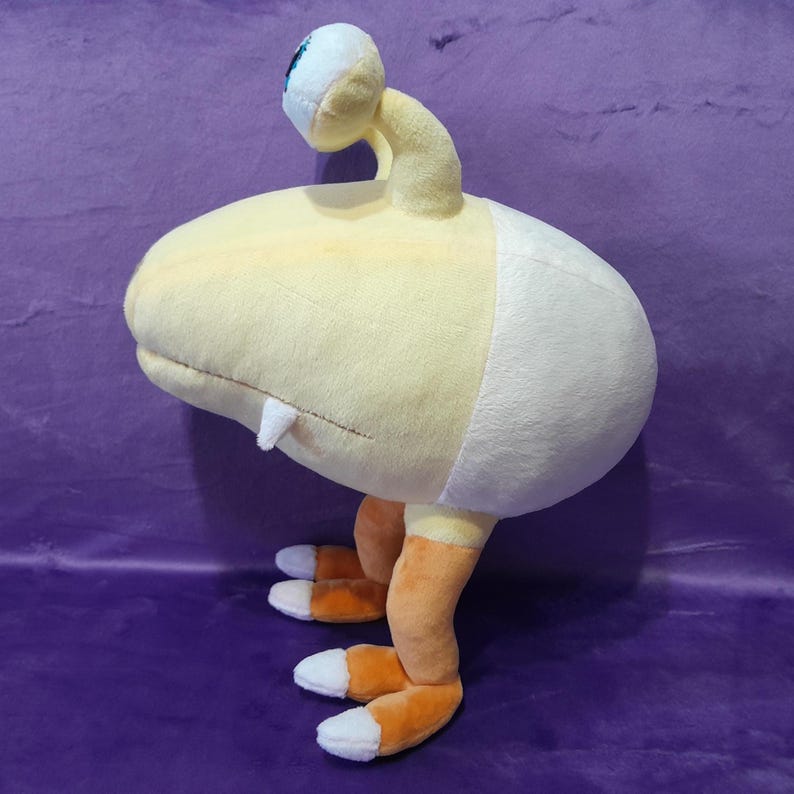 Albino Dwarf Bulborb From Pikmin 4 Height 14,6” (37 Cm) Handmade Plush ...