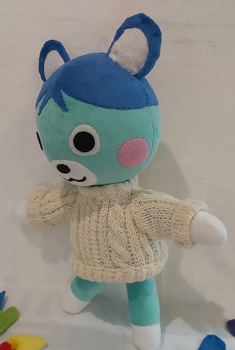 Bluebear Light-blue Bear Villager Animal Crossing 157 40 - Etsy