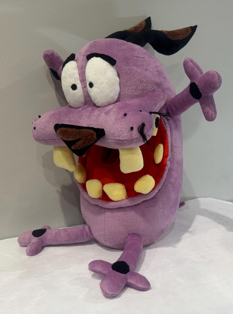 Plush Inspired by the Cartoon Character Courage the Cowardly Dog 17,7 ...