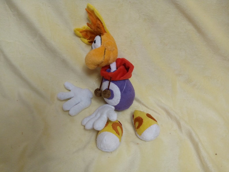Rayman From the Series Rayman Plush Toy 11.1 28 Cm Handmade - Etsy