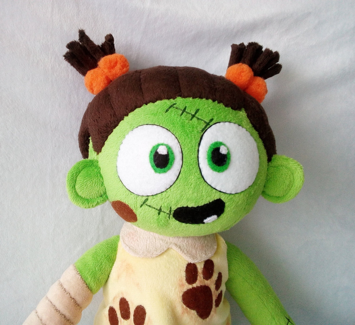Zizi From Spokiz Zombie Plush Toy 14,9″ (38 Cm) - Etsy