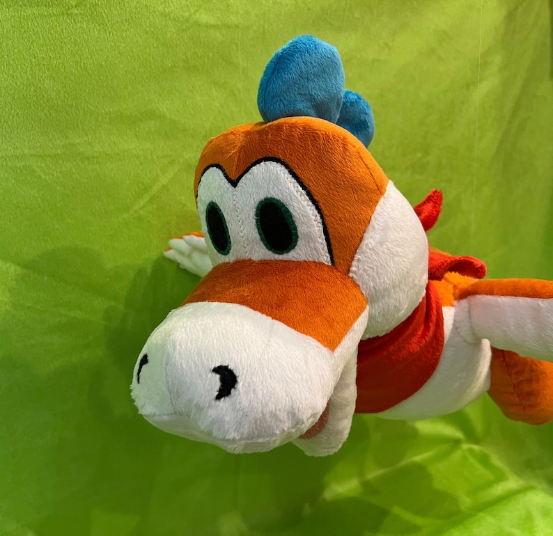 Plessie the Dinosaur From Super Mario 17,7” (45 Cm) Plush Toy Placidon ...