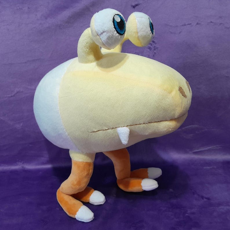 Albino Dwarf Bulborb From Pikmin 4 Height 14,6” (37 Cm) Handmade Plush ...