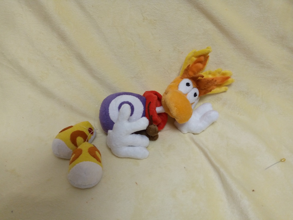 Rayman From the Series Rayman Plush Toy 11.1 28 Cm Handmade - Etsy