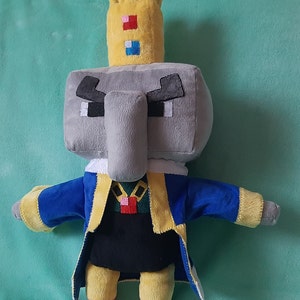 Arch-illager Minecraft 15,7" (40 Cm) Plush Toy Arch Illager Archie - Etsy