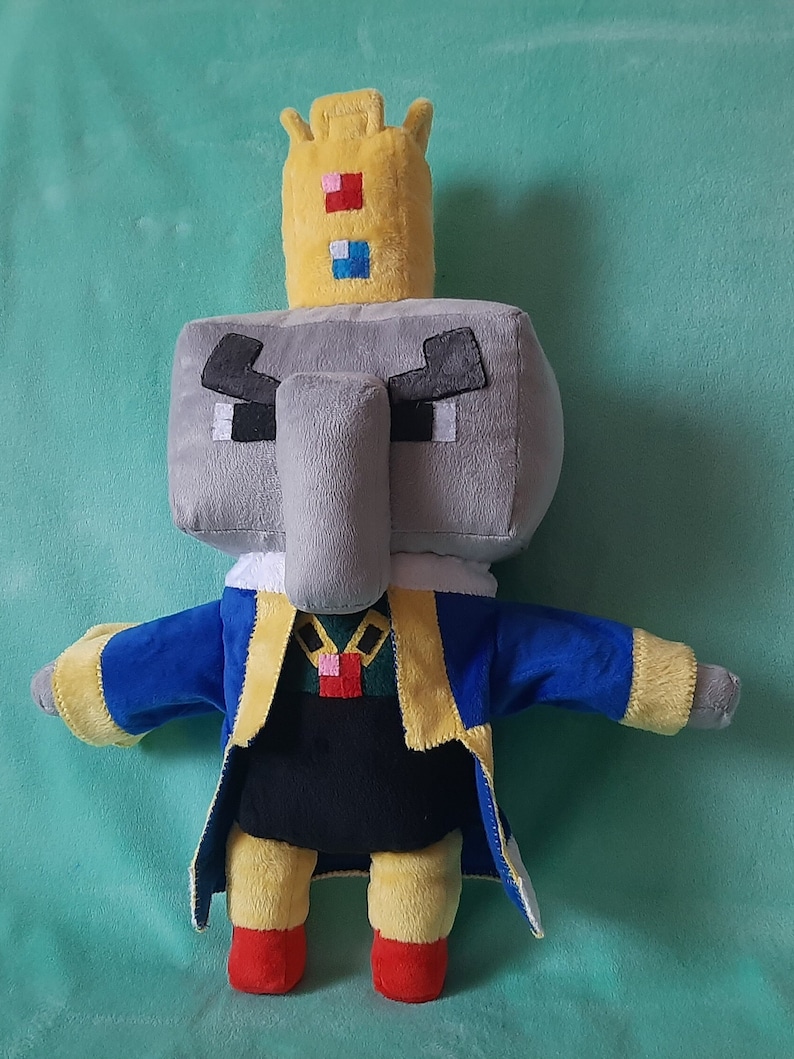 Arch-illager Minecraft 15,7" (40 Cm) Plush Toy Arch Illager Archie - Etsy
