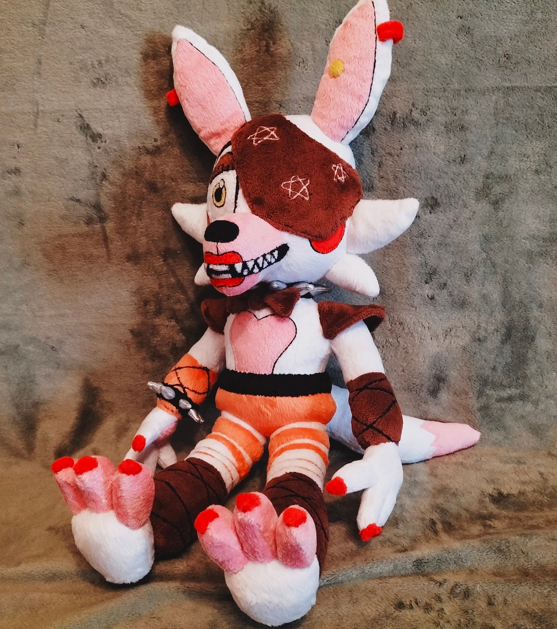 Glamrock Mangle Foxy Animatronic FNAF 157 40 Cm Plush Toy - Etsy Finland