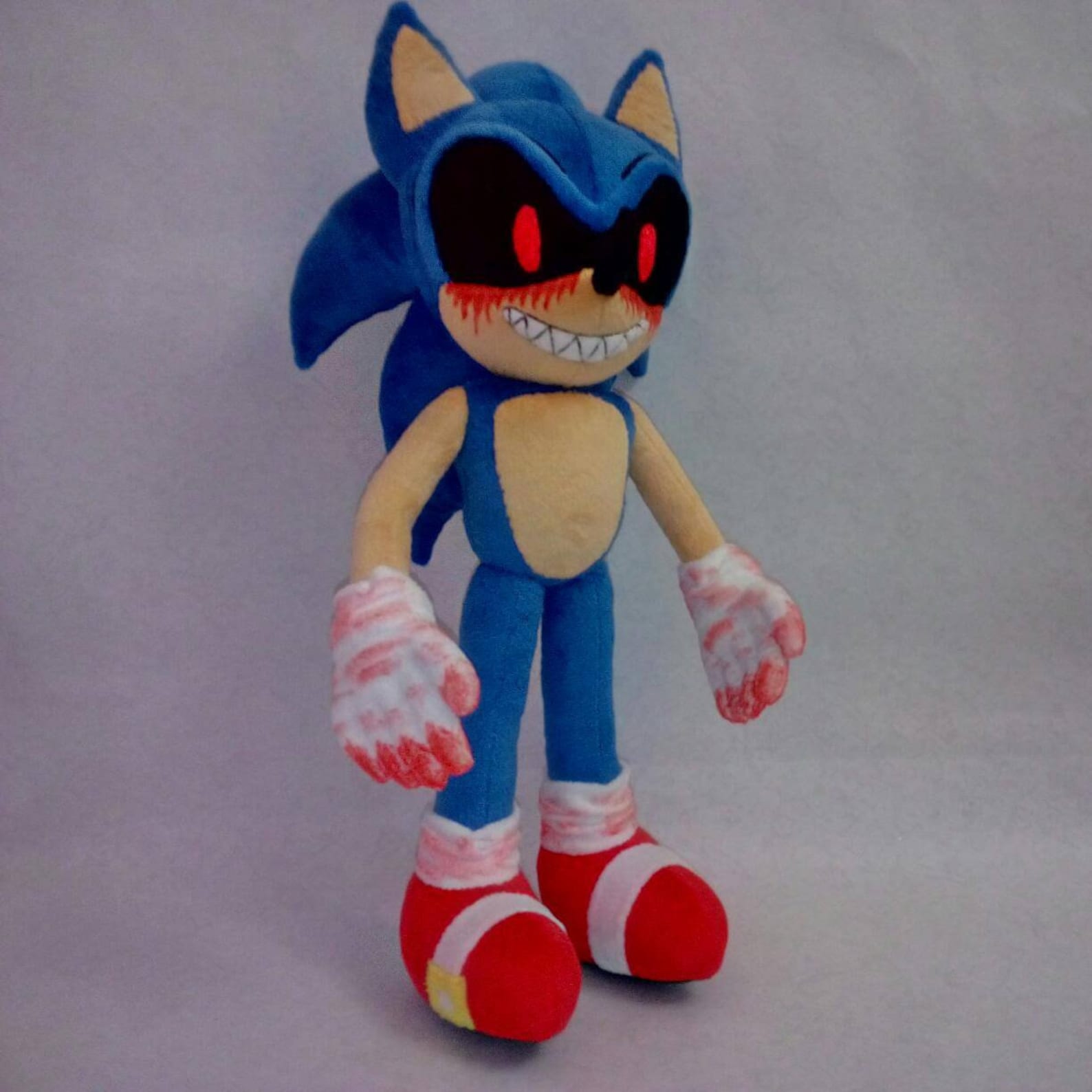 Sonic plush toy inspired by the Sonic Exe 169 43 сm Sonic | Etsy