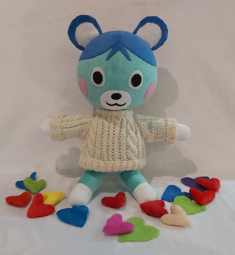 Bluebear Light-blue Bear Villager Animal Crossing 157 40 - Etsy
