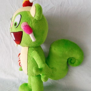 Nutty From the Series Happy Tree Friends 15,7" (40 Cm) Plush Toy Lime ...