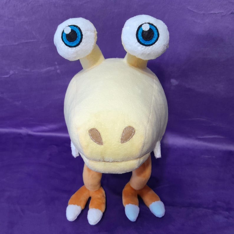 Albino Dwarf Bulborb From Pikmin 4 Height 14,6” (37 Cm) Handmade Plush ...