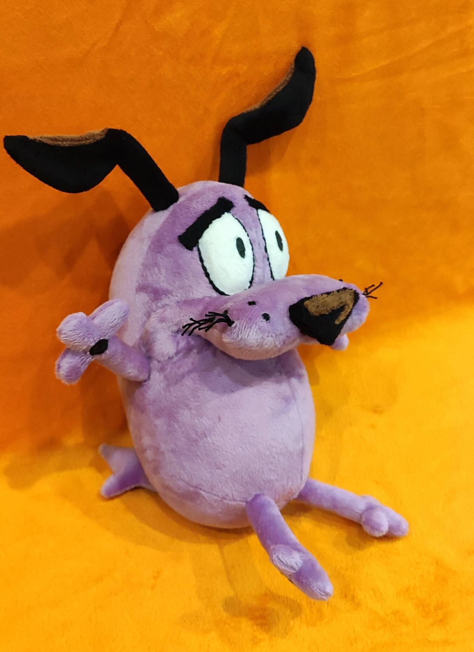 Plush Inspired by the Cartoon Character Courage the Cowardly Dog 9,8 ...