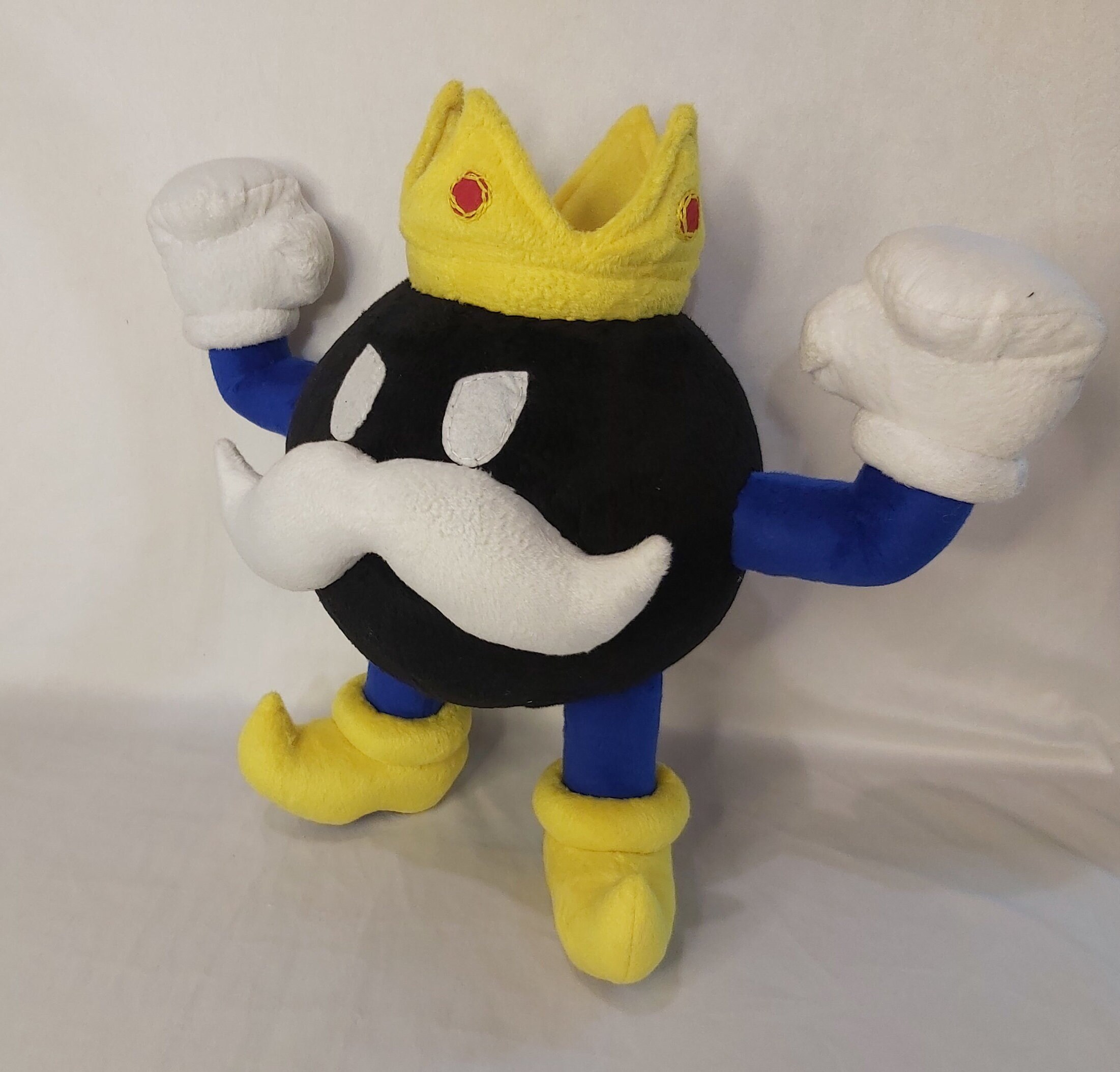King Bob-omb 13,8” (35 Cm) Plush Toy Big Bob-omb Boss Rey Bob-omba Rei ...