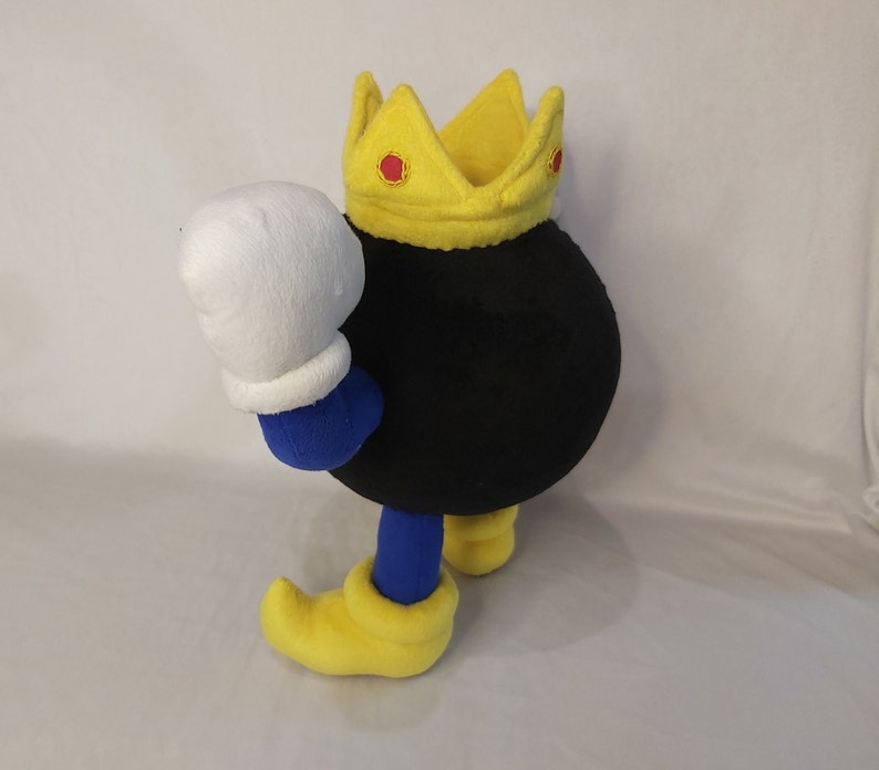 King Bob-omb 13,8” (35 Cm) Plush Toy Big Bob-omb Boss Rey Bob-omba Rei ...