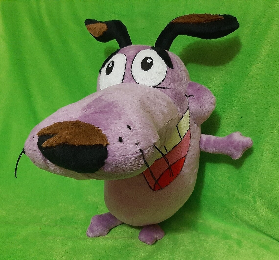Plush Inspired by the Cartoon Character Courage the Cowardly Dog 13,8 ...