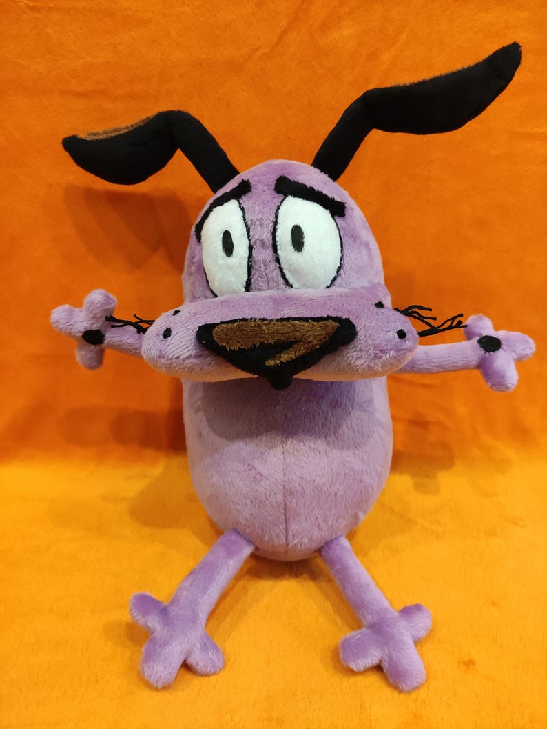 Plush Inspired by the Cartoon Character Courage the Cowardly Dog 9,8 ...