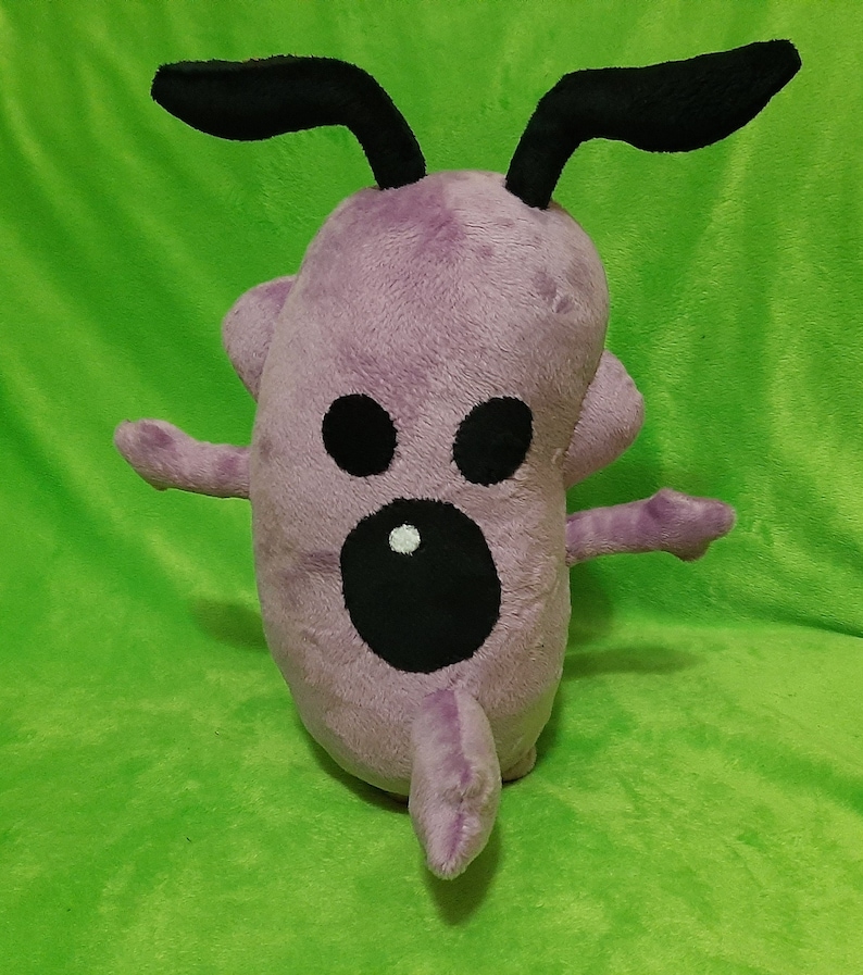 Plush Inspired by the Cartoon Character Courage the Cowardly Dog 13,8 ...