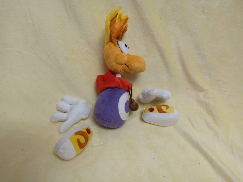 Rayman From the Series Rayman Plush Toy 11.1 28 Cm Handmade - Etsy