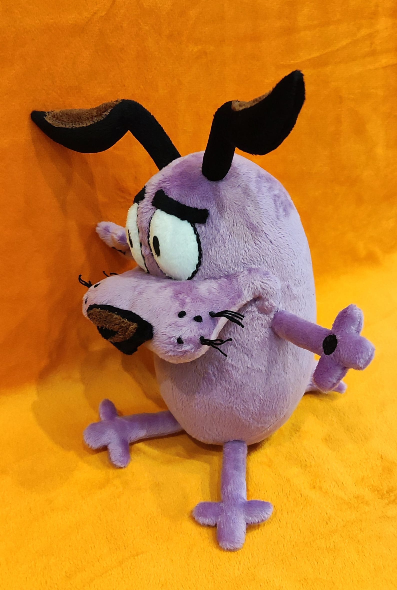 Plush Inspired by the Cartoon Character Courage the Cowardly Dog 9,8 ...