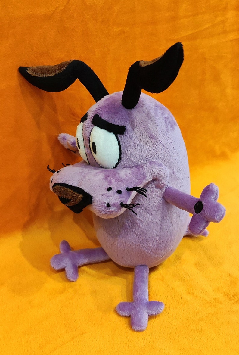 Plush Inspired by the Cartoon Character Courage the Cowardly Dog 9,8 ...