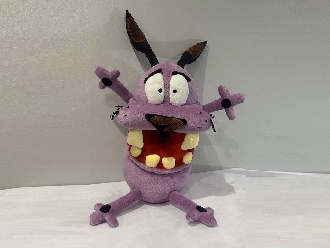 Plush Inspired by the Cartoon Character Courage the Cowardly Dog 17,7 ...