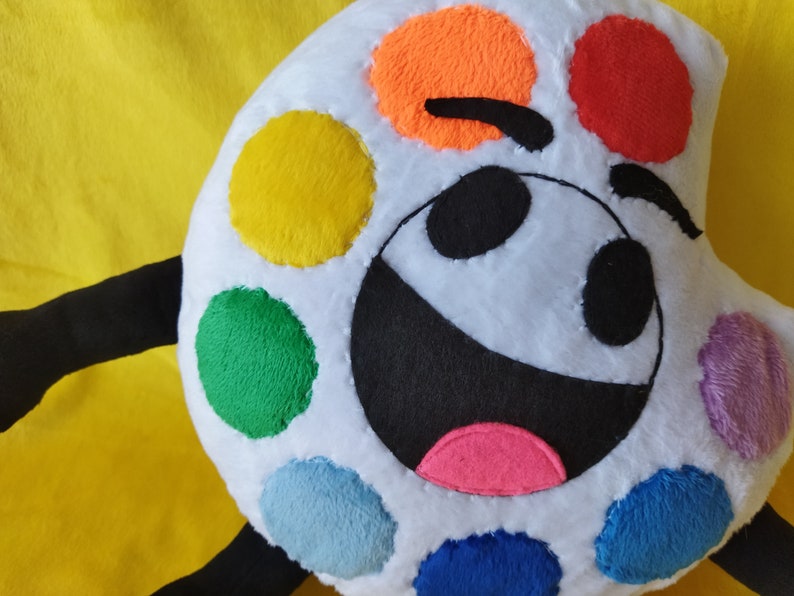 Paint Palette Painty Object Lockdown 118 30 cm plush toy - Etsy Polska
