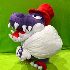 Croco From Mario 15,7” (40 Cm) Plush Toy Crocodile Villain Super Mario ...