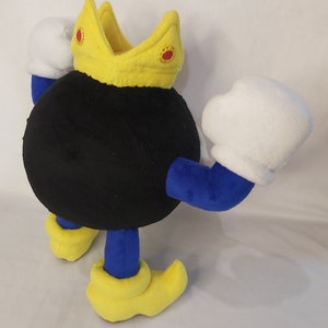 King Bob-omb 13,8” (35 Cm) Plush Toy Big Bob-omb Boss Rey Bob-omba Rei ...