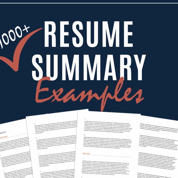 Resume Generator - Etsy